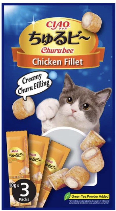 Churubee Sasami Chicken Fillet Cat Treats — The Online Pet Depot