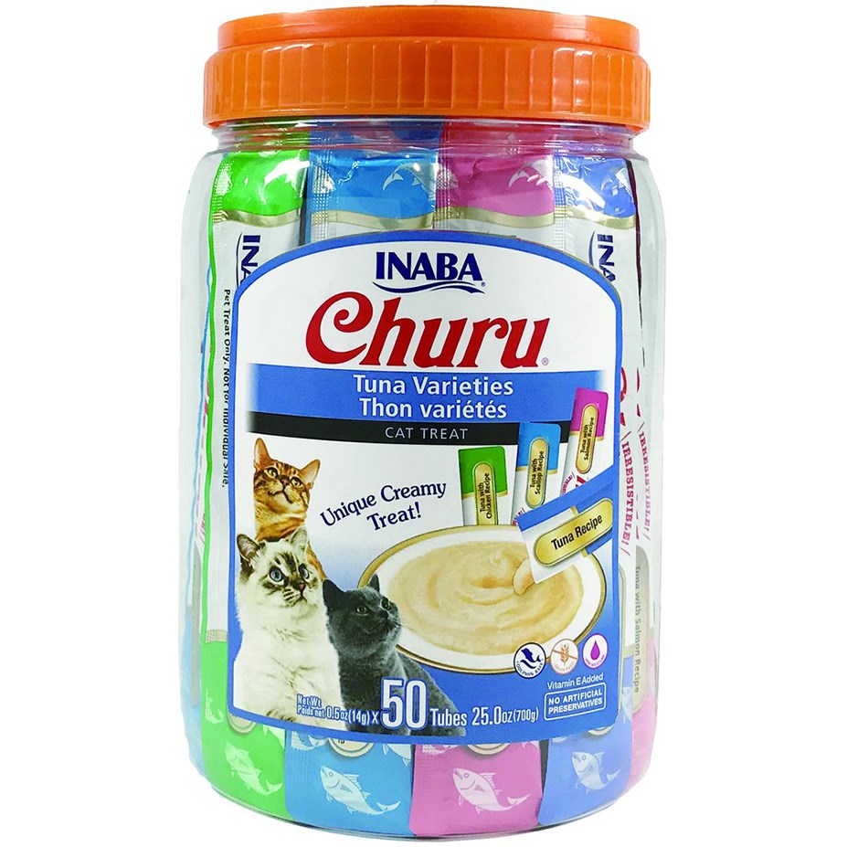 Inaba Churu Tuna Varieties 50 Tubes Cat Treats — The Online Pet Depot