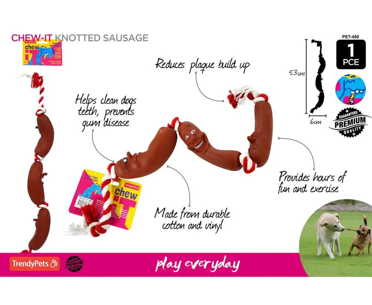 TrendyPets Dog Sausage Chew Toy — The Online Pet Depot