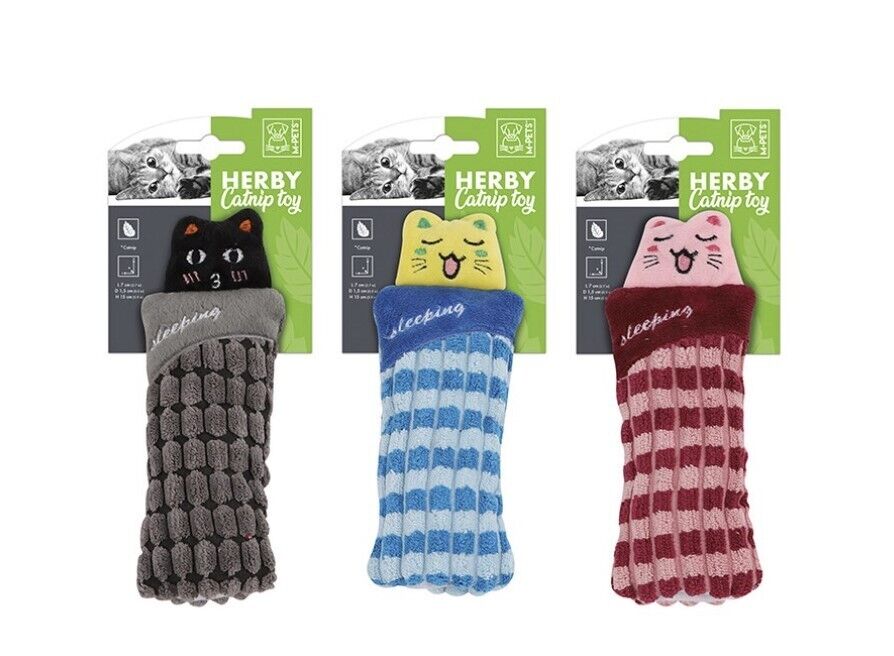 M-Pets Herby Catnip Cat Face Toy — The Online Pet Depot